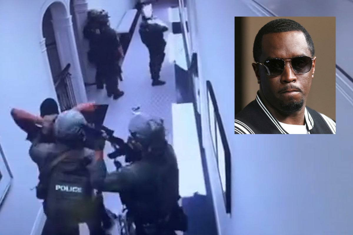 Diddy home raid footage leaked by ex-girlfriend who slams federal ...