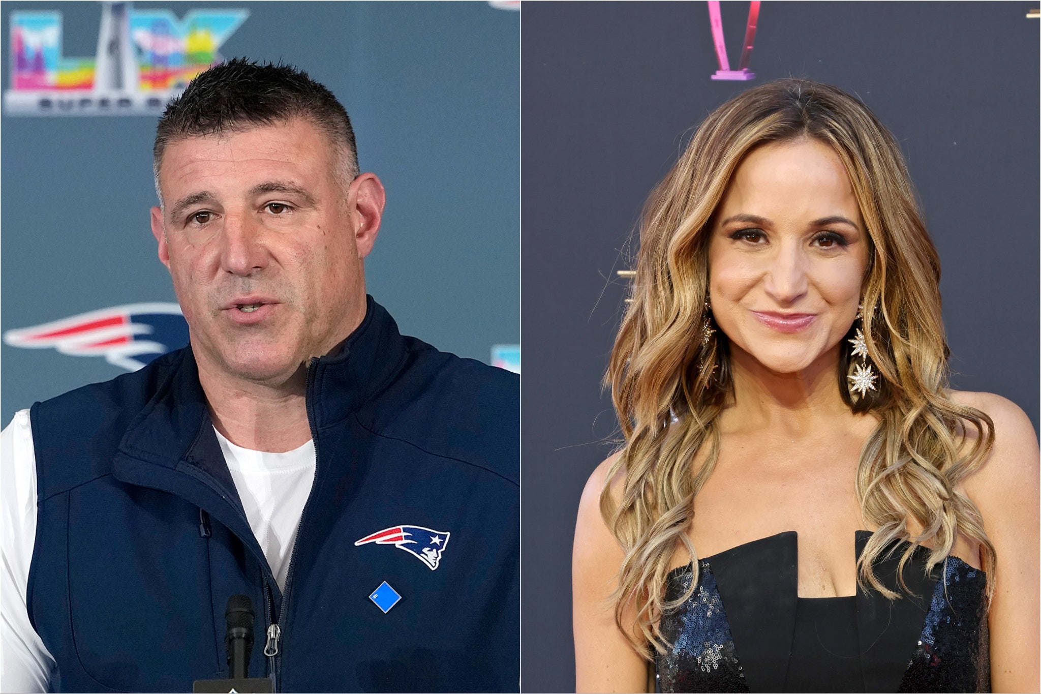 Married NFL coach Mike Vrabel and reporter Dianna Russini speak out ...