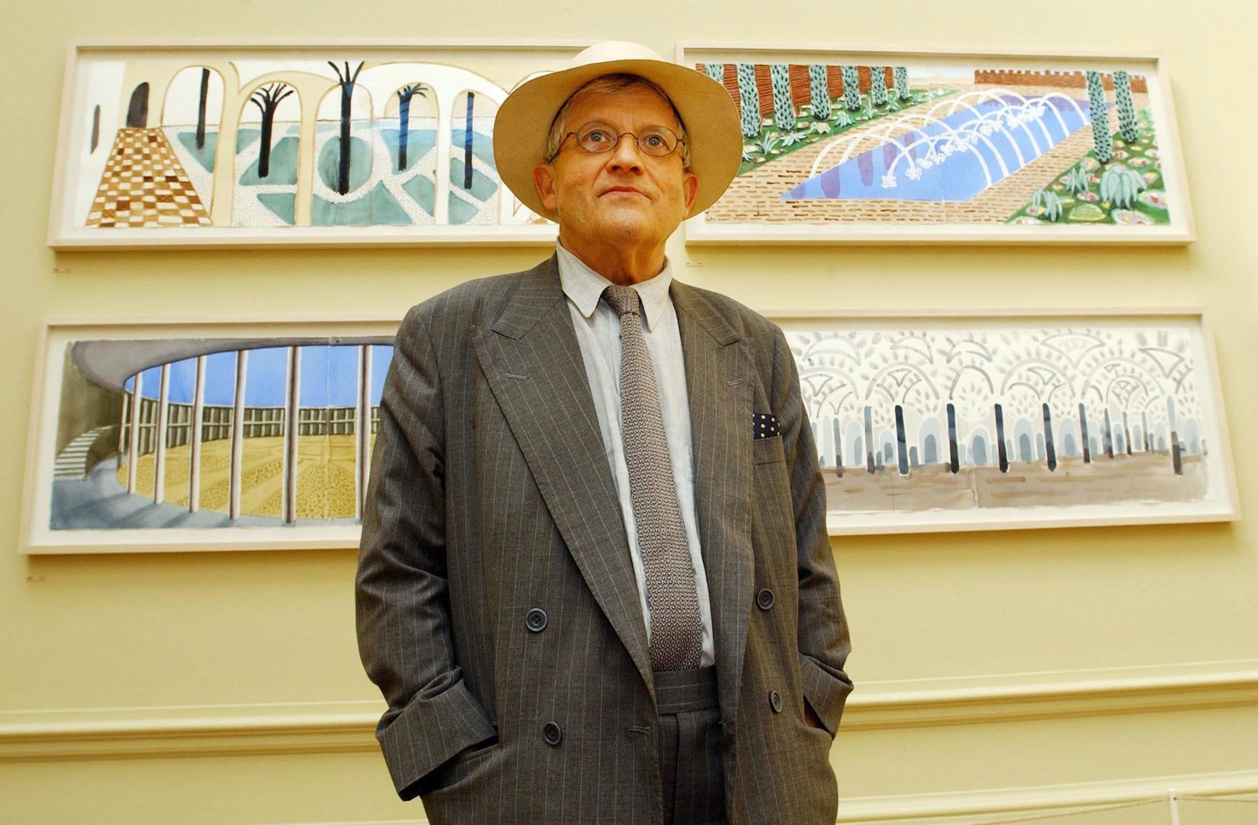 David Hockney farewelled in private funeral with just two mourners in ...